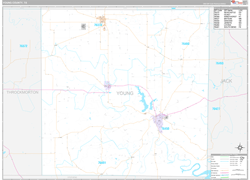 Young County, TX Wall Maps - MapSales