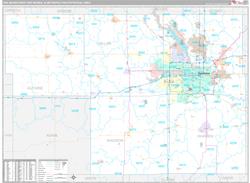 Des Moines-West Des Moines Metro Area, IA Wall Maps - MapSales