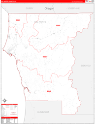 Del Norte County, CA Wall Maps - MapSales