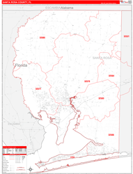 Santa Rosa County, FL Wall Maps - MapSales