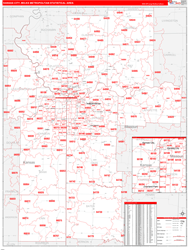 Kansas City Metro Area, MO Wall Maps - MapSales
