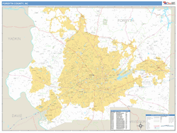 Forsyth County Zip Code Map - Map
