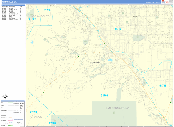 Maps of Chino Hills California - marketmaps.com