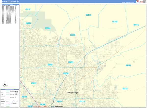 Maps of North Las Vegas Nevada - marketmaps.com