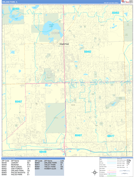 Maps of Orland Park Illinois - marketmaps.com