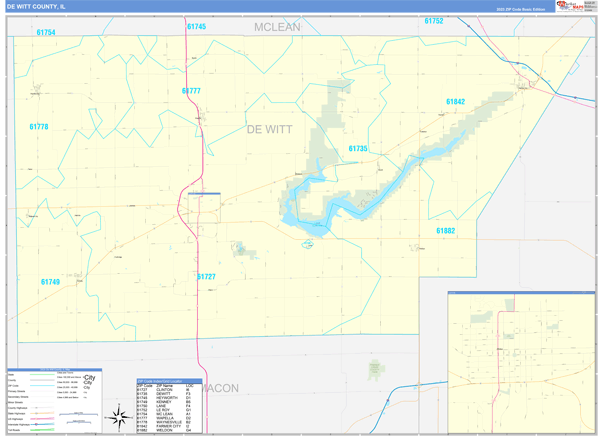 Maps of De Witt County Illinois - marketmaps.com