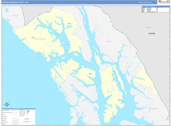 Maps of Hoonah Angoon Borough (County) Alaska - marketmaps.com