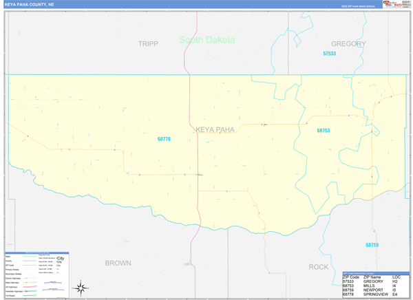 Maps of Keya Paha County Nebraska - marketmaps.com
