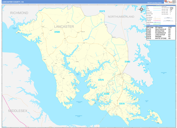 Maps Of Lancaster County Virginia Marketmaps