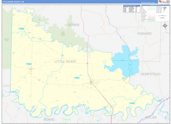 Maps of Little River County Arkansas - marketmaps.com
