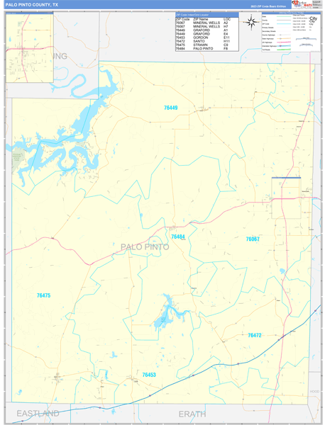 Maps of Palo Pinto County Texas - marketmaps.com