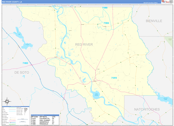 Maps of Red River Parish (County) Louisiana - marketmaps.com