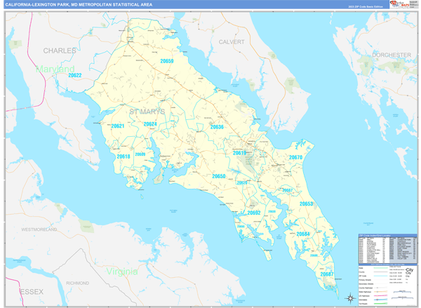 Maps of California-Lexington Park Metro Area Maryland - marketmaps.com