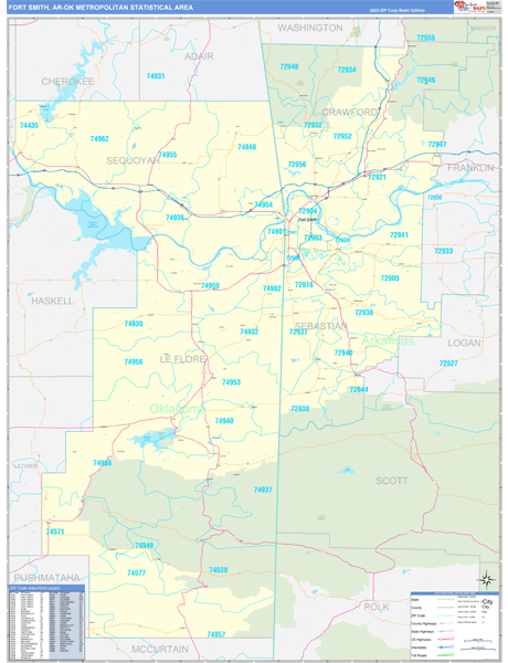 Maps of Fort Smith Metro Area Arkansas - marketmaps.com