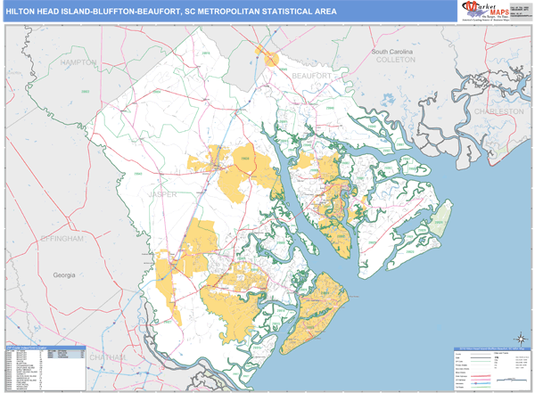 Beaufort Sc Zip Code Map - Oconto County Plat Map