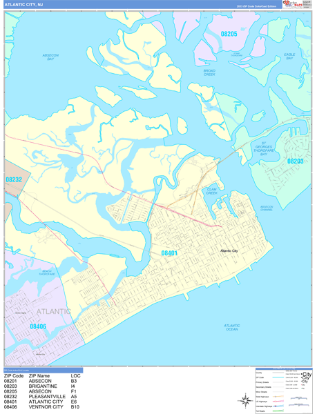 Maps of Atlantic City New Jersey - marketmaps.com