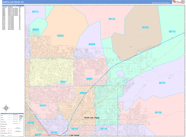 Maps of North Las Vegas Nevada - marketmaps.com