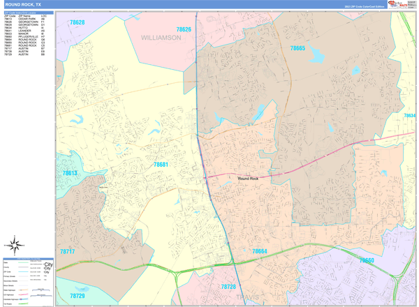 Maps of Round Rock Texas - marketmaps.com