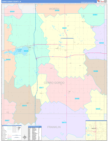 Maps of Cerro Gordo County Iowa - marketmaps.com