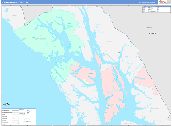 Maps of Hoonah Angoon Borough (County) Alaska - marketmaps.com