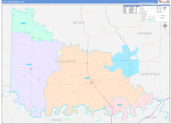 Maps of Little River County Arkansas - marketmaps.com