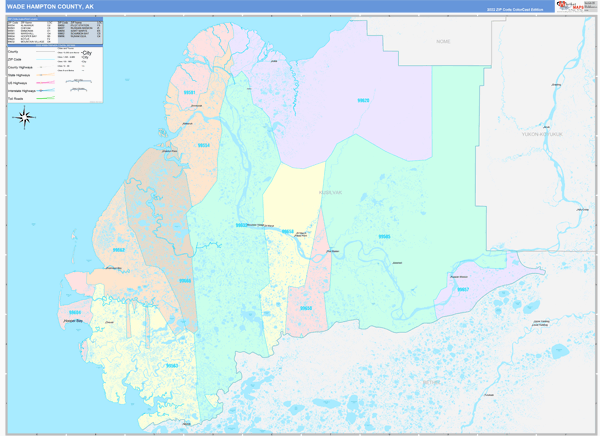 Maps of Wade Hampton Borough (County) Alaska - marketmaps.com