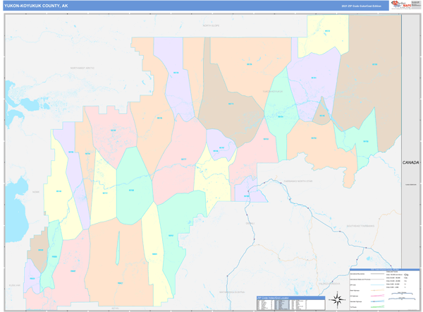 Maps of Yukon Koyukuk Borough (County) Alaska - marketmaps.com