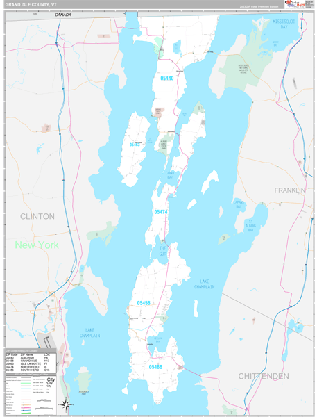 Maps of Grand Isle County Vermont - marketmaps.com