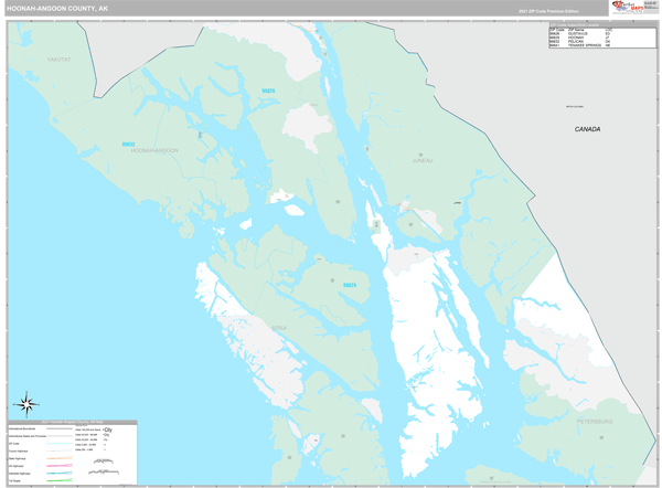 Maps of Hoonah Angoon Borough (County) Alaska - marketmaps.com