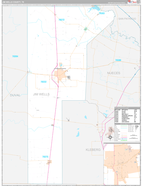 Maps of Jim Wells County Texas - marketmaps.com
