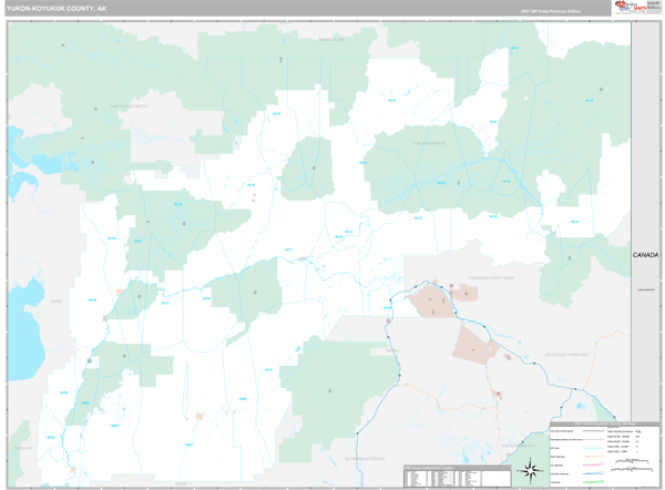 Maps of Yukon Koyukuk Borough (County) Alaska - marketmaps.com
