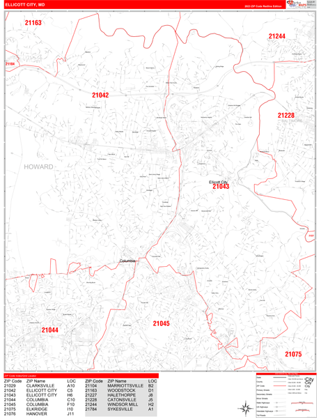 Maps of Ellicott City Maryland - marketmaps.com