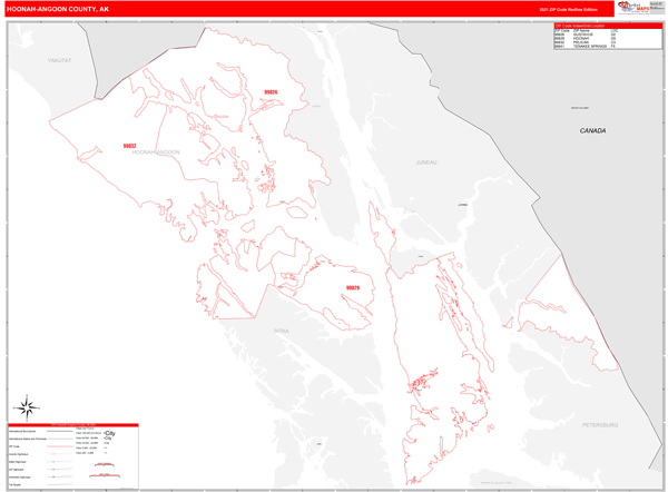 Maps of Hoonah Angoon Borough (County) Alaska - marketmaps.com