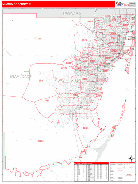 Maps of Miami Dade County Florida - marketmaps.com