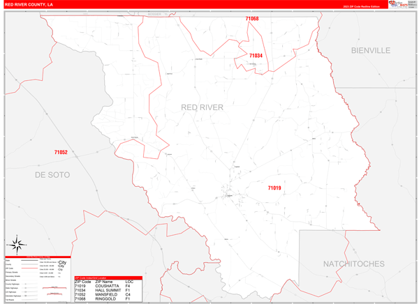 Maps of Red River Parish (County) Louisiana - marketmaps.com
