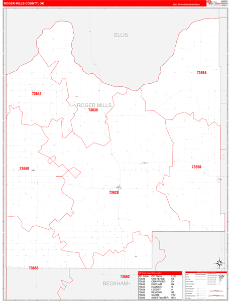 Maps of Roger Mills County Oklahoma - marketmaps.com
