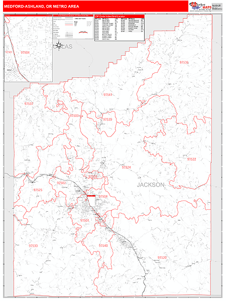 Medford Or Zip Code Map