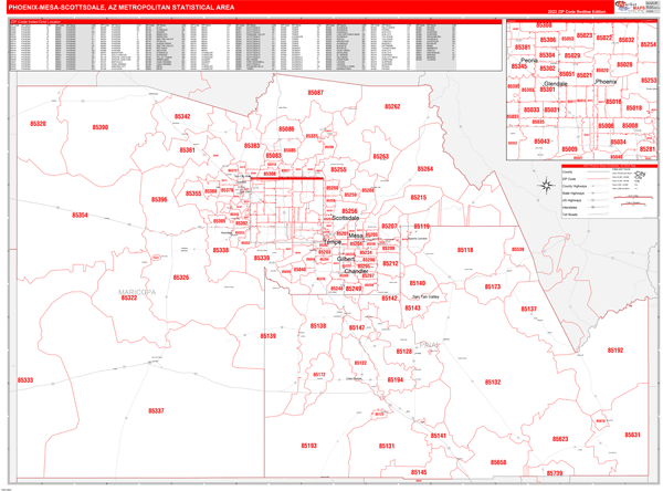 Maps of Phoenix-Mesa-Scottsdale Metro Area Arizona - marketmaps.com