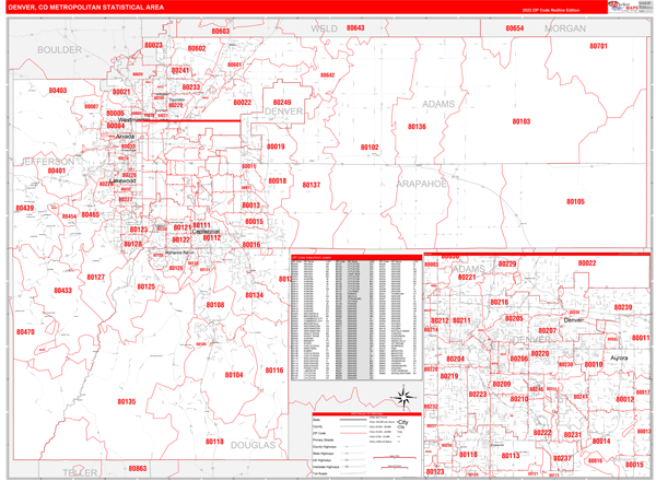 Maps of Denver Metro Area Colorado - marketmaps.com