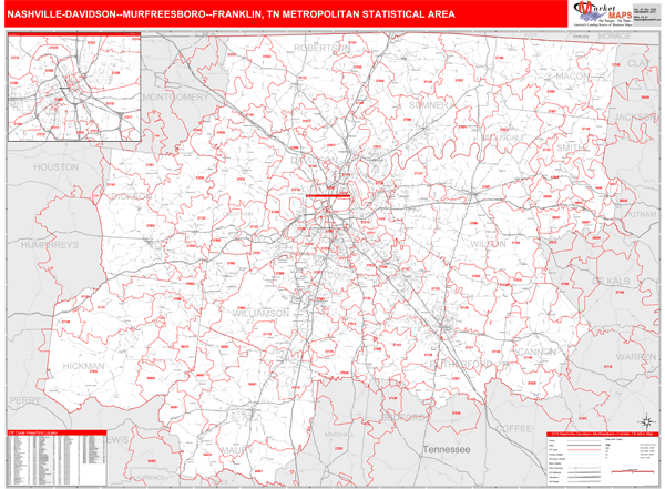 Davidson County Zip Code Map ZIP Code To County & ZIP Code To Metro