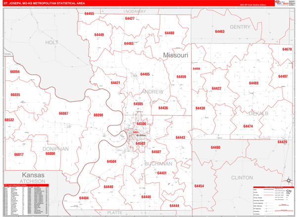 Maps of St. Joseph Metro Area Missouri - marketmaps.com
